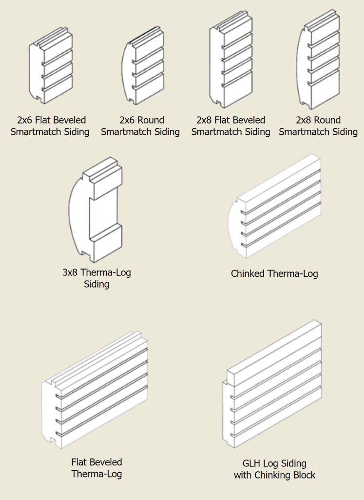 Log Cabin Style Siding - Log Cabin Wood Siding Board