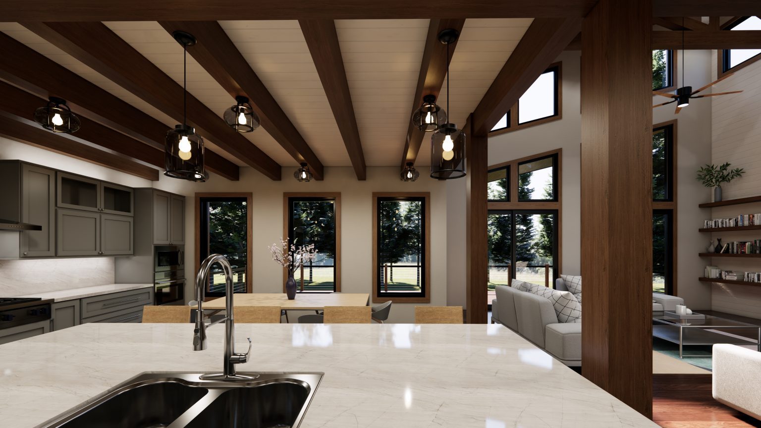The Stratos Renderings - Gastineau Log Homes - Log Home Company Since 1977