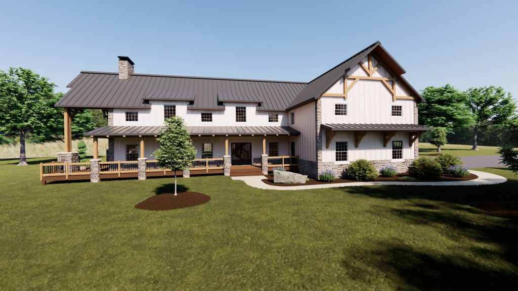 The Dutton Barndominium Floor Plan Renderings – 3D Loft Renderings